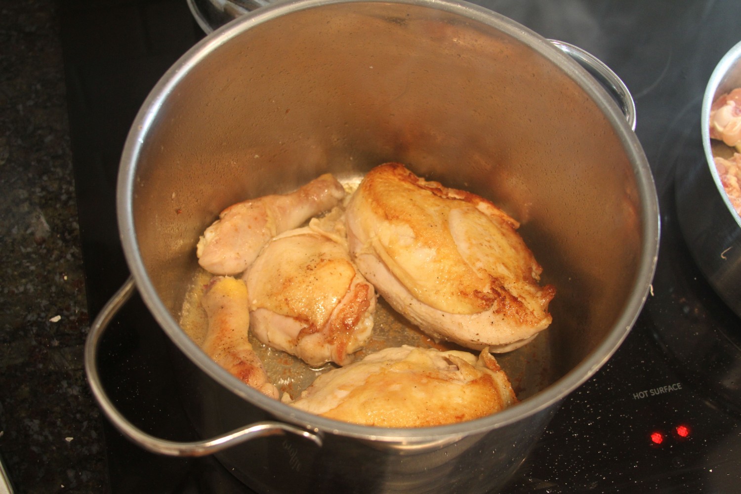 browning the chicken - Paleo Spirit